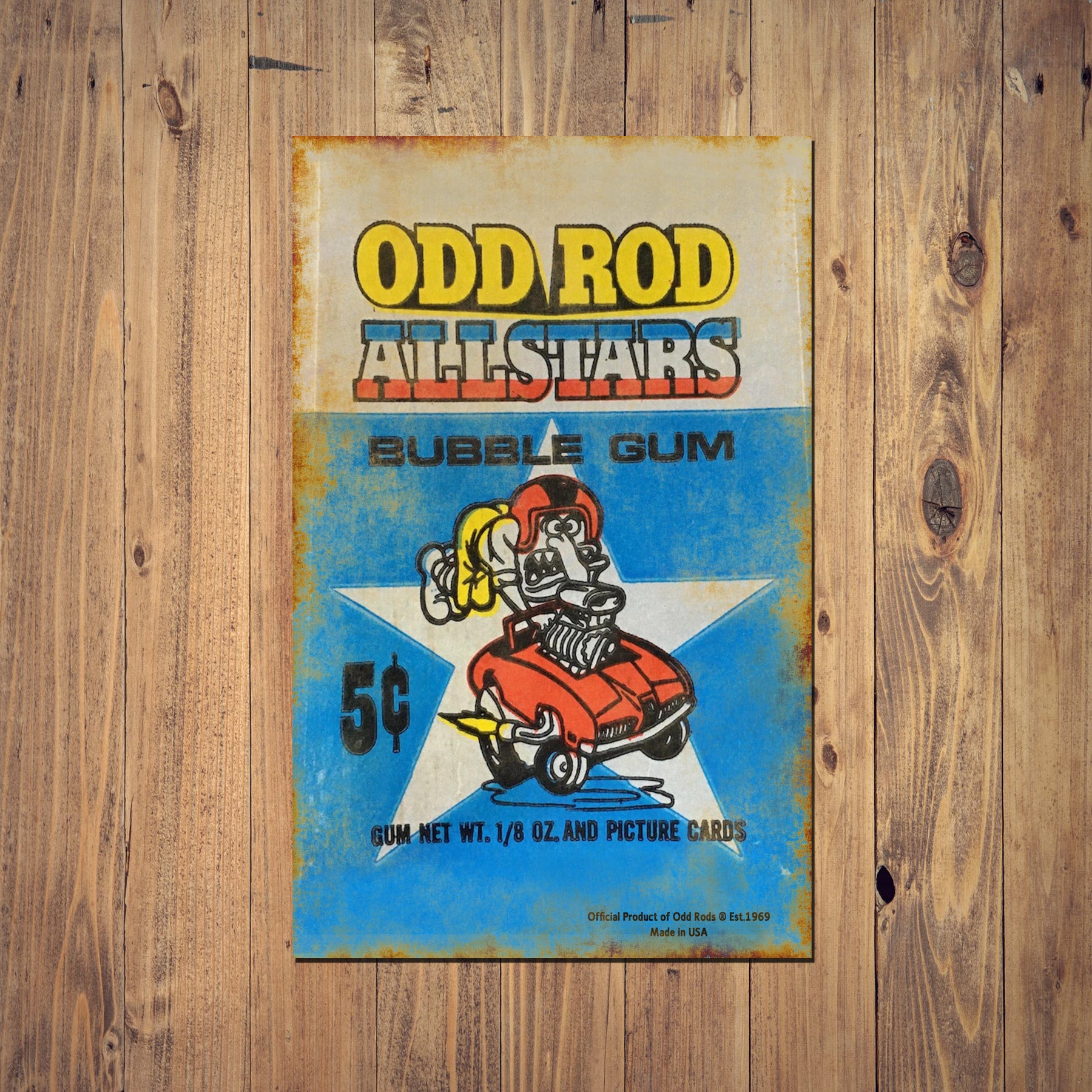 Odd Rods All Stars Metal Sign | Official Odd Rods