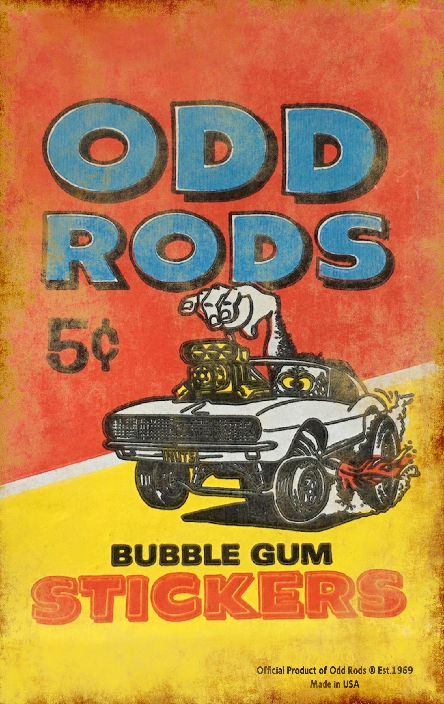 Odd Rods 1st Series Metal Sign | Official Odd Rods